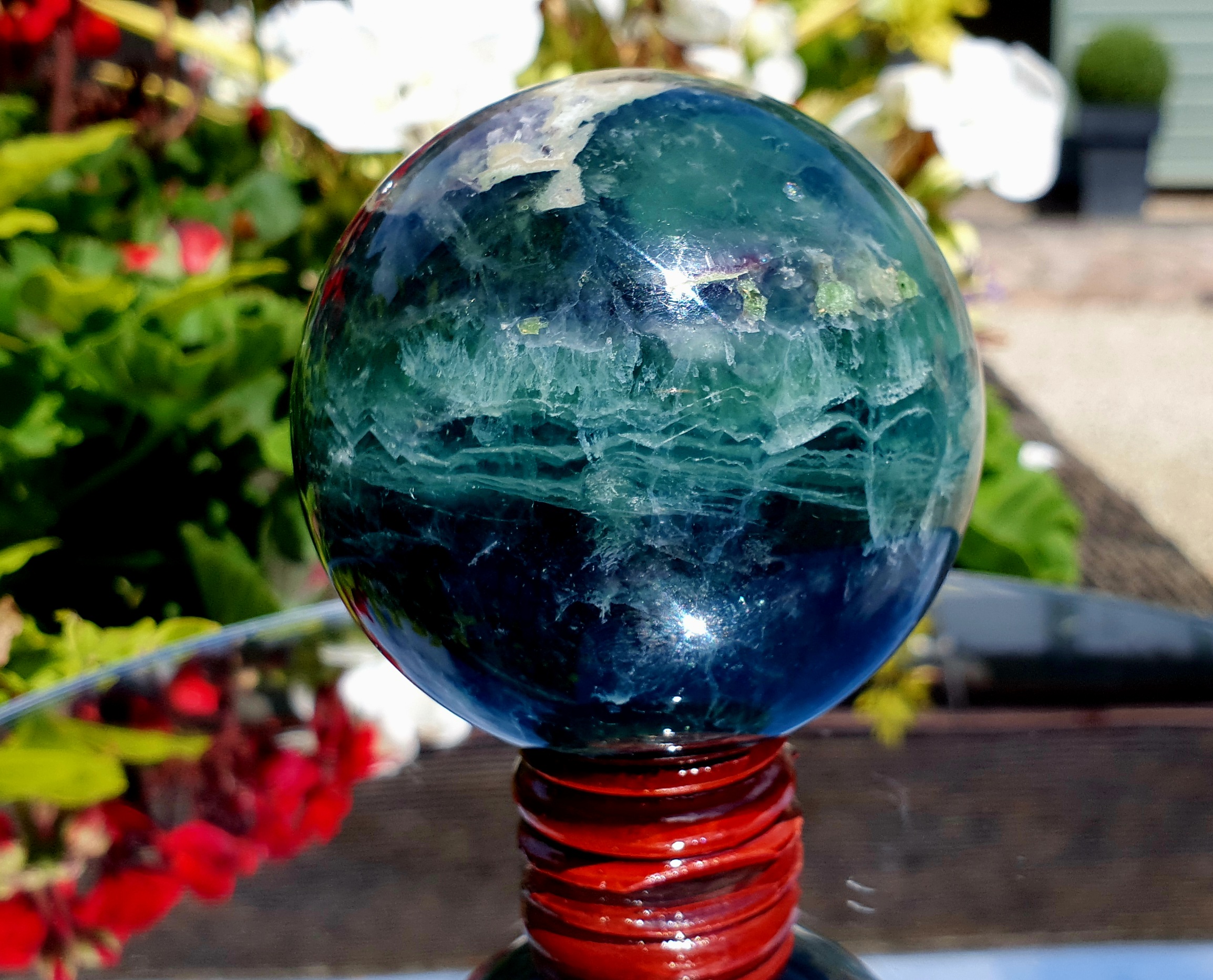 Fluorite Sphere - 8cm | Odonata Studios